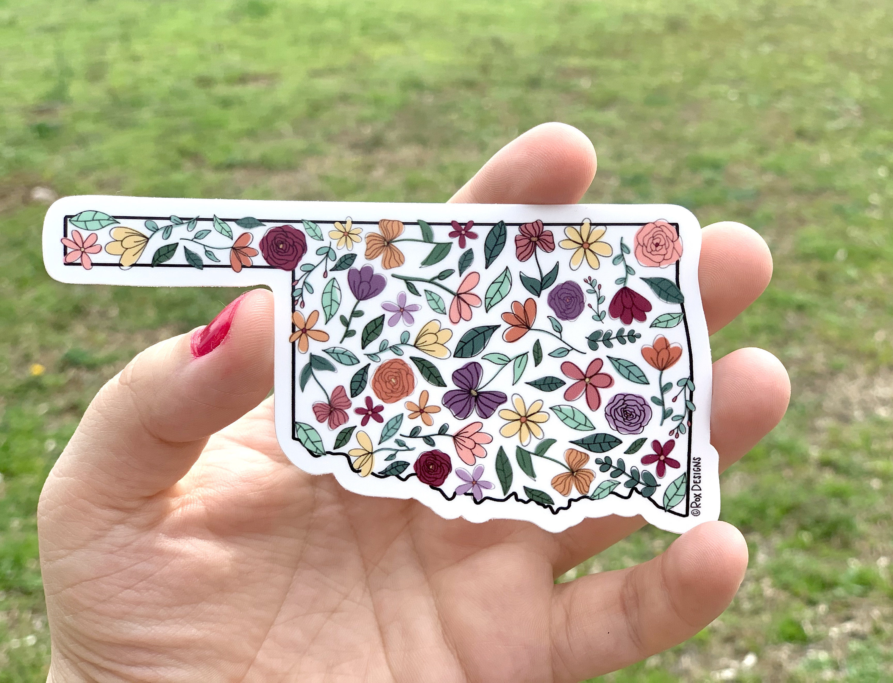 Oklahoma Sticker State Sticker Car Decal Laptop Sticker - Etsy