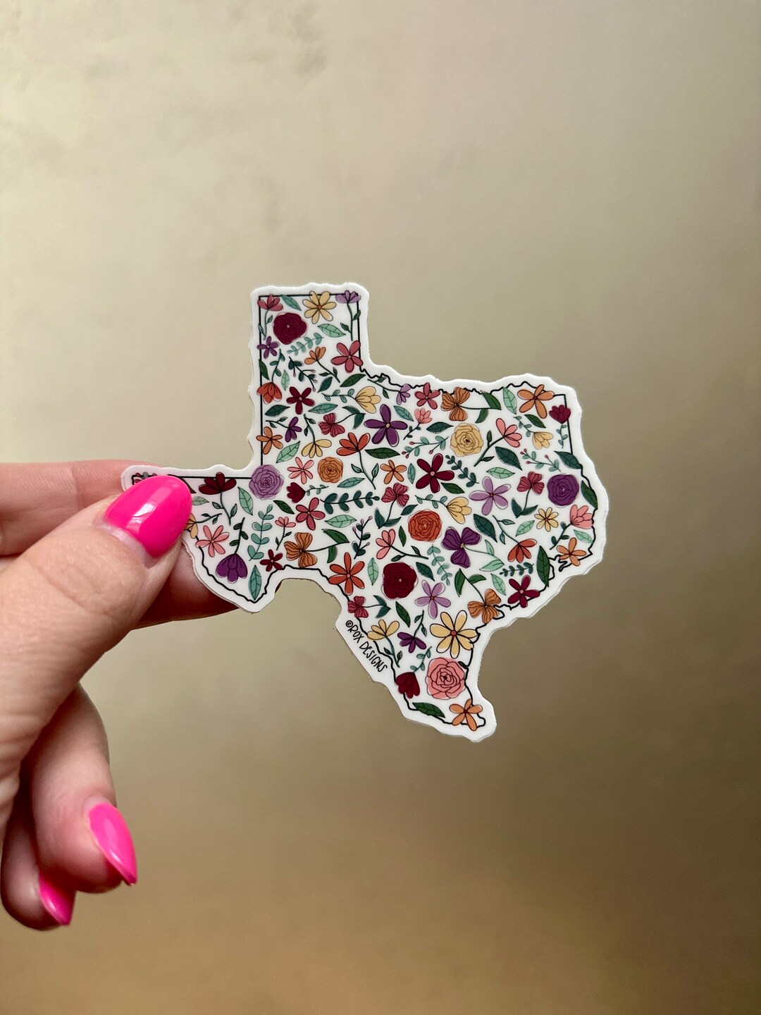 Texas Sticker Texas Car Decal Water Bottle Sticker Hand Drawn ...