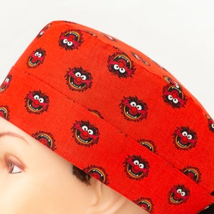 ANIMAL - Muppet Head Boy Cap Ponytail Scrub Hat - Etsy