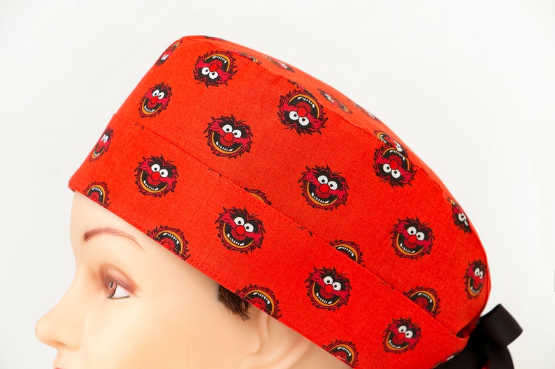 ANIMAL - Muppet Head Boy Cap Ponytail Scrub Hat - Etsy
