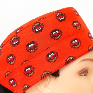 ANIMAL - Muppet Head Boy Cap Ponytail Scrub Hat - Etsy