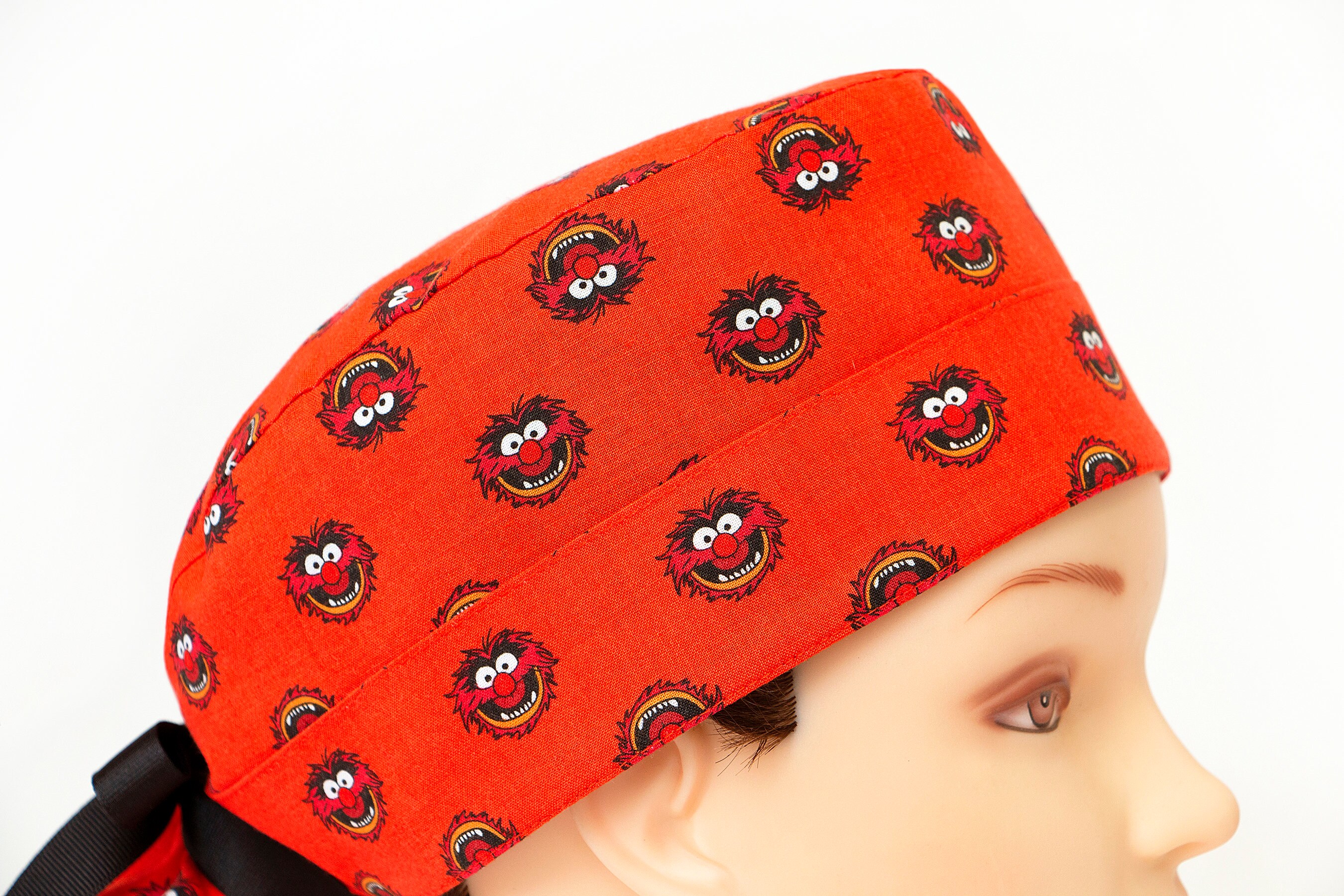 ANIMAL - Muppet Head Boy Cap Ponytail Scrub Hat - Etsy
