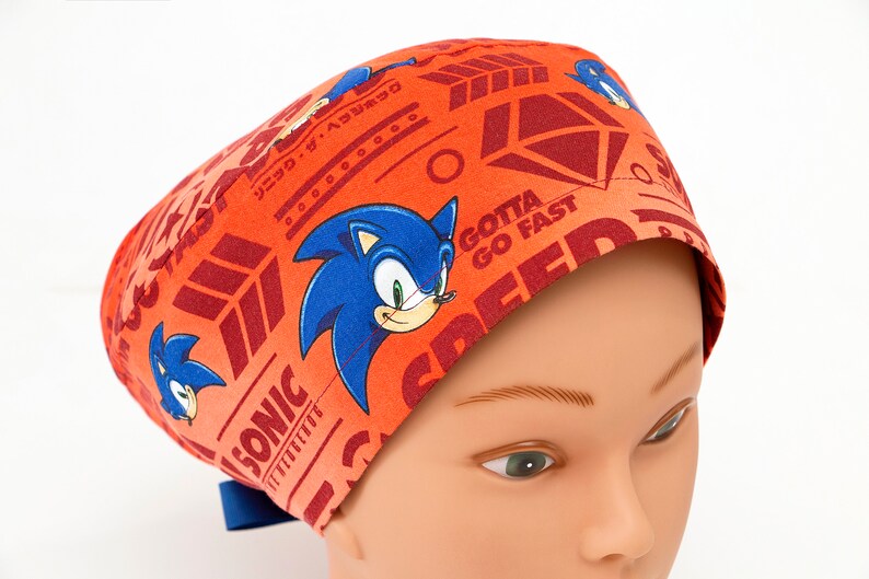 Sonic the Hedgehog Pixie/euro Style Scrub Hat - Etsy