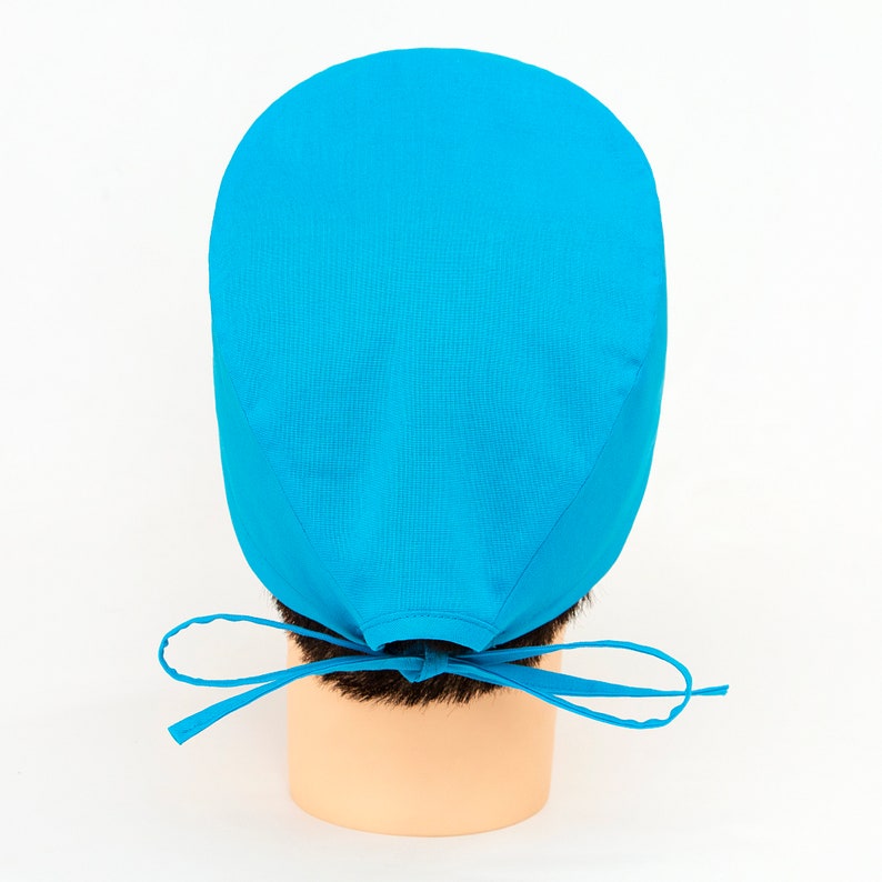 All Blue Cotton Men's Style Scrub Hat - Etsy