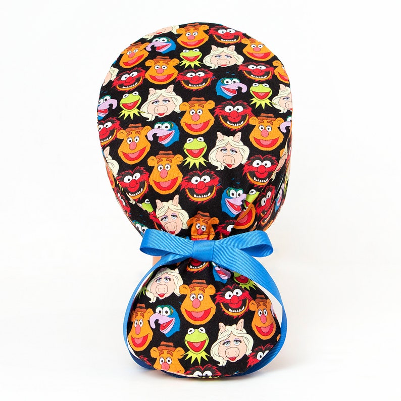 The Muppets Boy Cap Ponytail Scrub Hat - Etsy