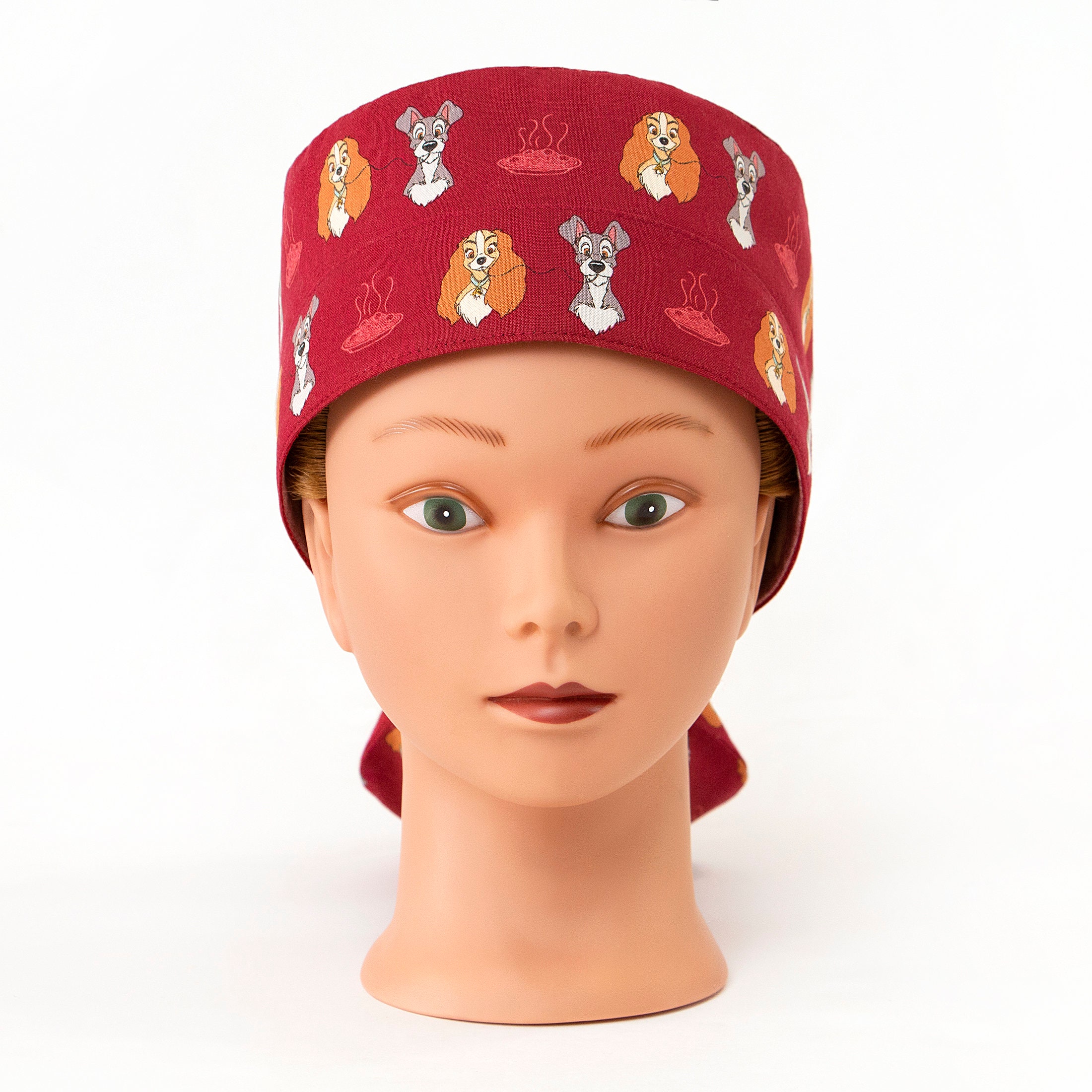 Lady and the Tramp Bella Notte Boy Cap Ponytail Scrub Hat | Etsy