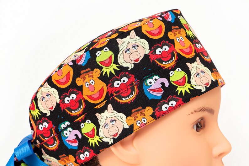 The Muppets Boy Cap Ponytail Scrub Hat - Etsy