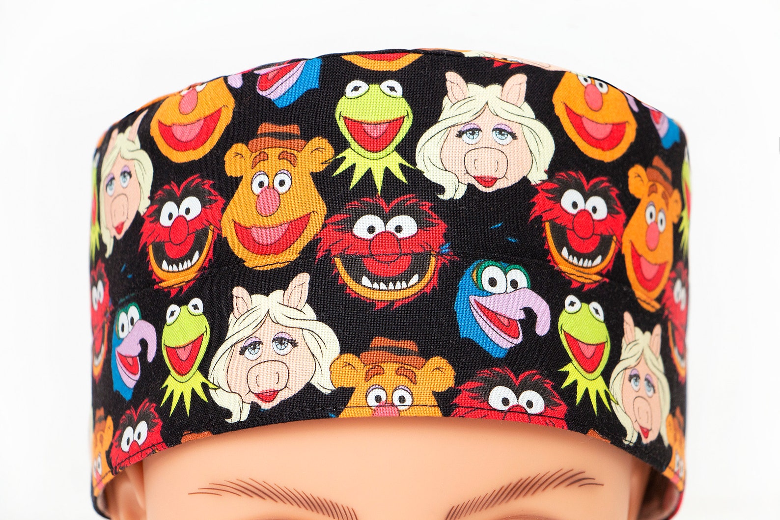 The Muppets Boy Cap Ponytail Scrub Hat - Etsy