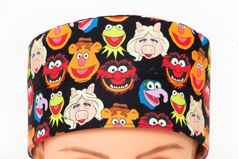 The Muppets Boy Cap Ponytail Scrub Hat - Etsy