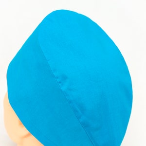 All Blue Cotton Men's Style Scrub Hat - Etsy