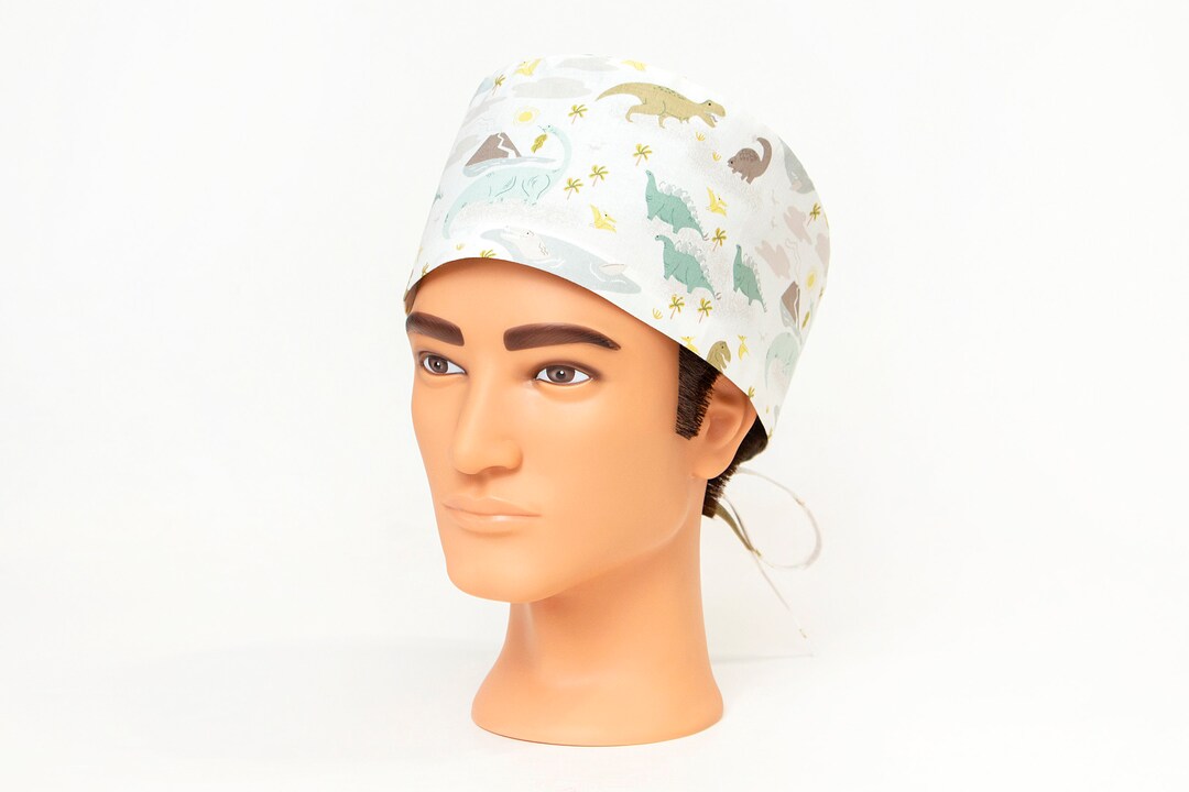 Dinosaur Print Scrub Hat - Jurassic Cotton Cap, Men's Style - Etsy