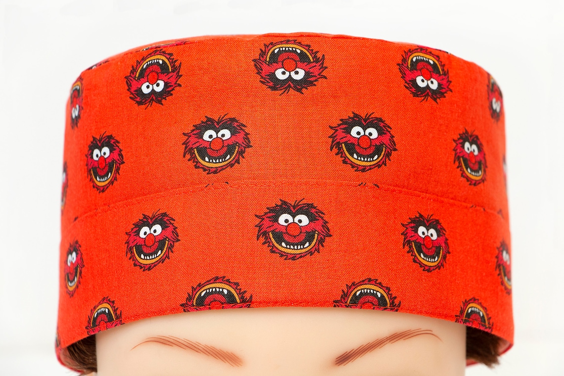 ANIMAL - Muppet Head Boy Cap Ponytail Scrub Hat - Etsy