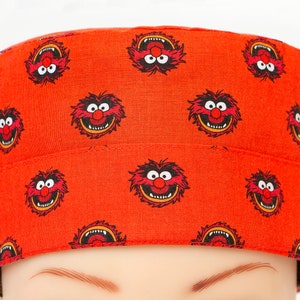 ANIMAL - Muppet Head Boy Cap Ponytail Scrub Hat - Etsy