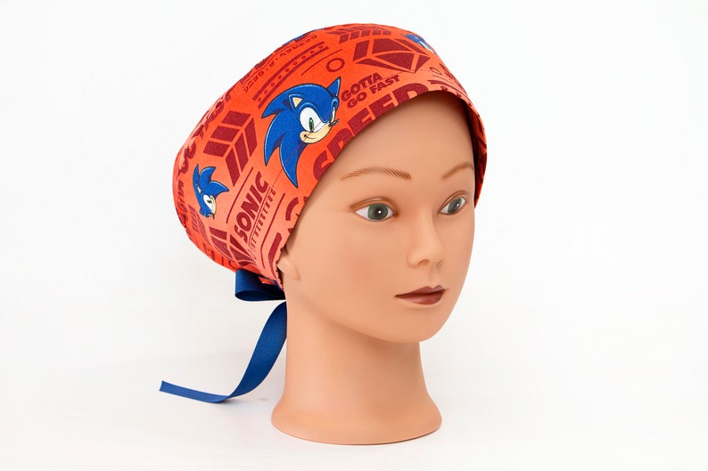 Sonic the Hedgehog Pixie/euro Style Scrub Hat - Etsy