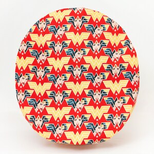 Wonder Woman 1984 Gold Insignia on Red Bouffant Scrub Hat - Etsy