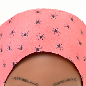 Itsy Bitsy Spiders in Pink - Pixie Scrub Hat - Etsy
