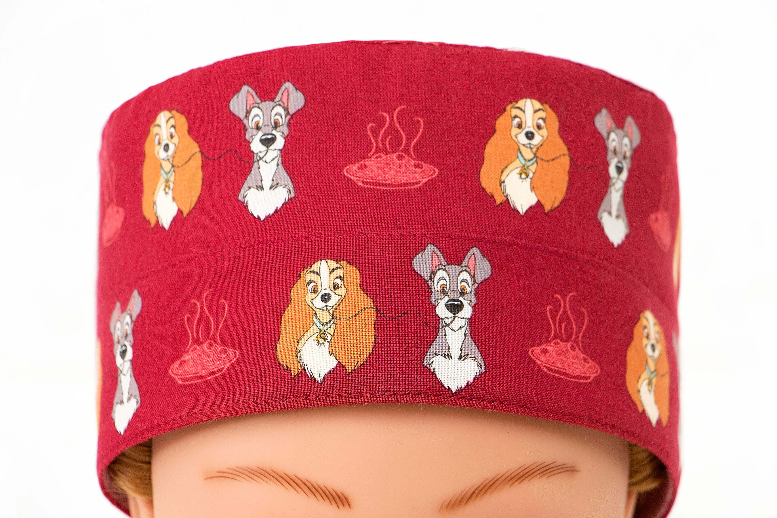 Lady and the Tramp Bella Notte Boy Cap Ponytail Scrub Hat - Etsy