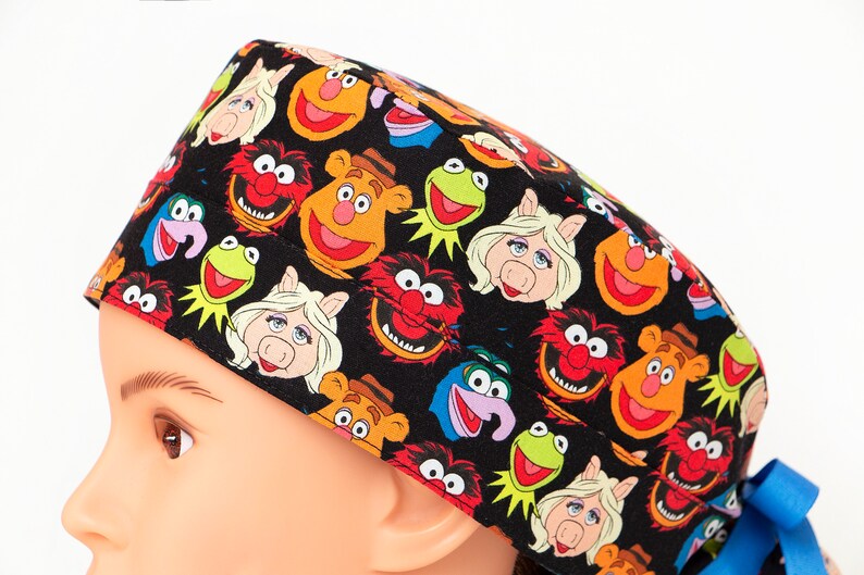 The Muppets Boy Cap Ponytail Scrub Hat - Etsy
