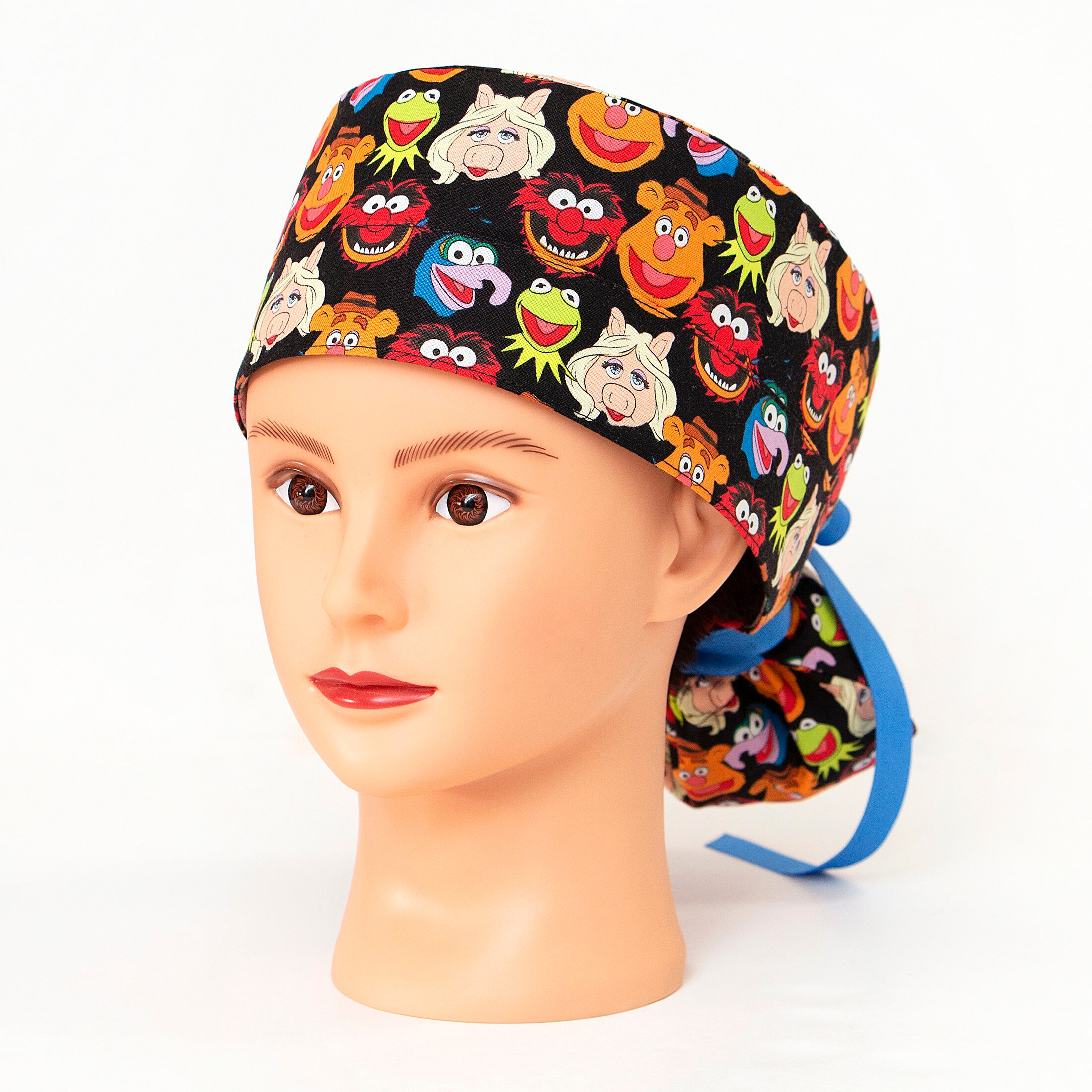 The Muppets Boy Cap Ponytail Scrub Hat - Etsy