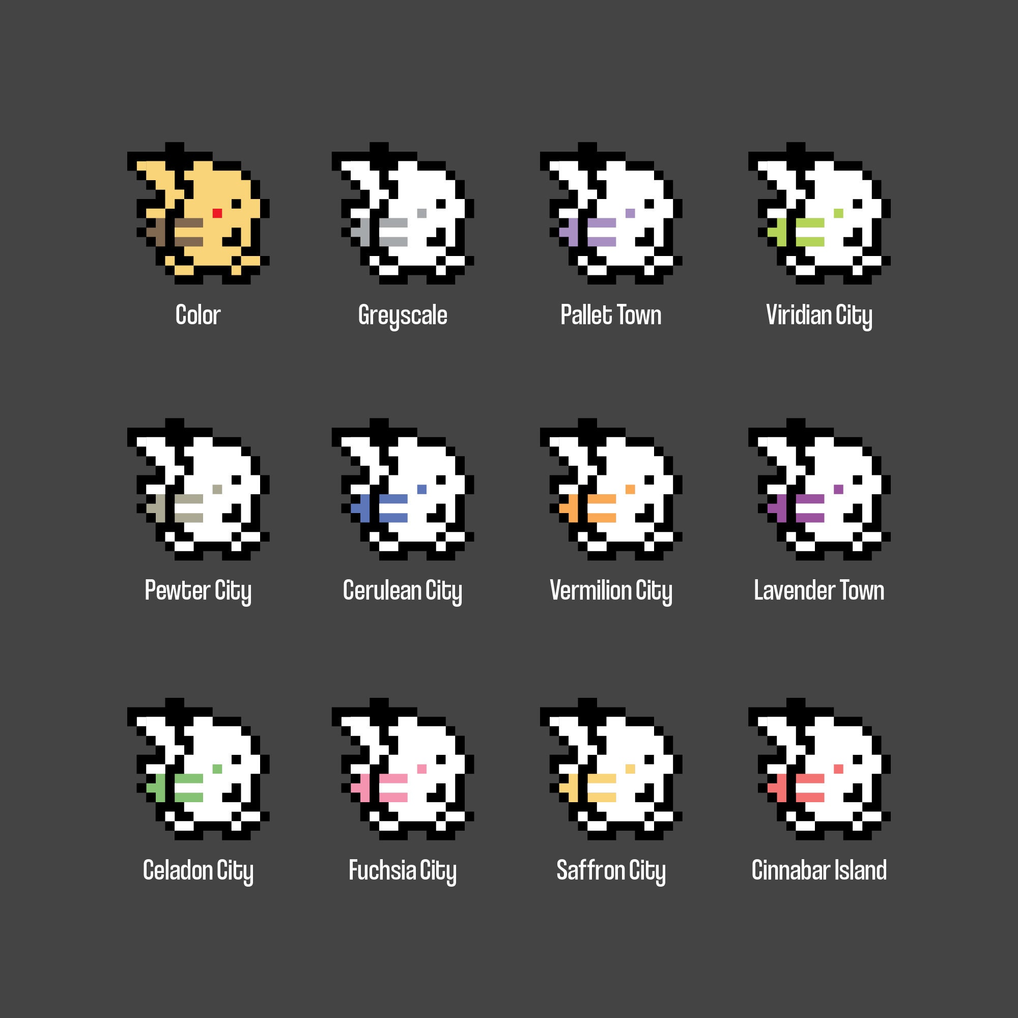 ASH and PIKACHU 3D Pixel Art Papercraft, Paper Toy, Pokemon Yellow, Red ...