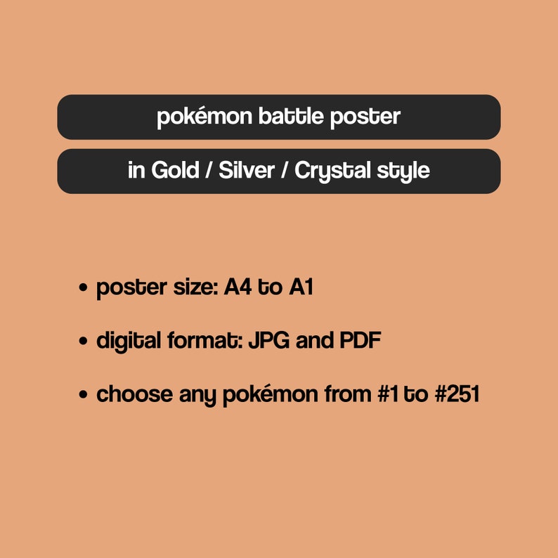 Custom Pokemon Battle Poster, GEN 2 Wall Art (digital Download) - Etsy