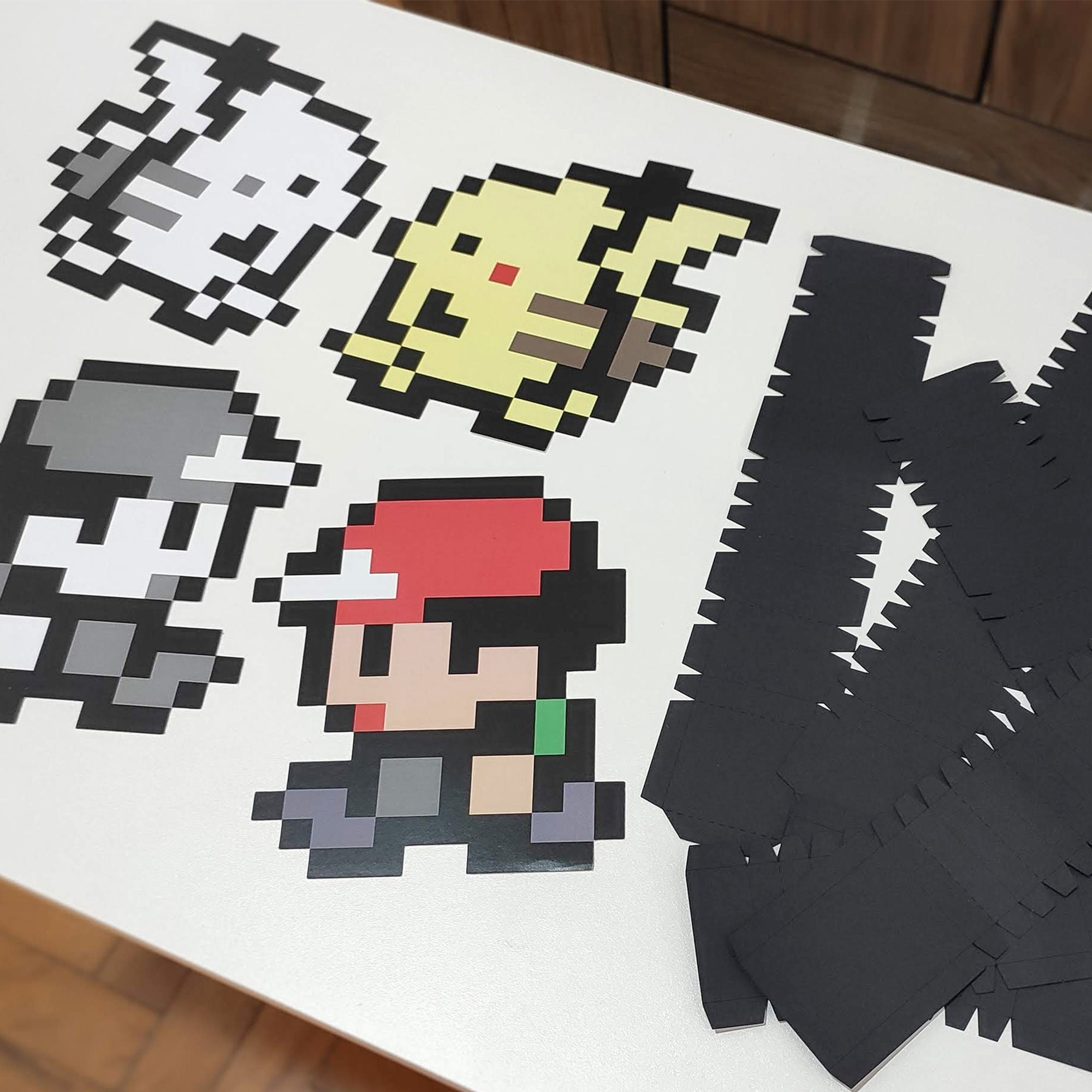ASH and PIKACHU 3D Pixel Art | Papercraft, Paper Toy, Pokemon Yellow ...
