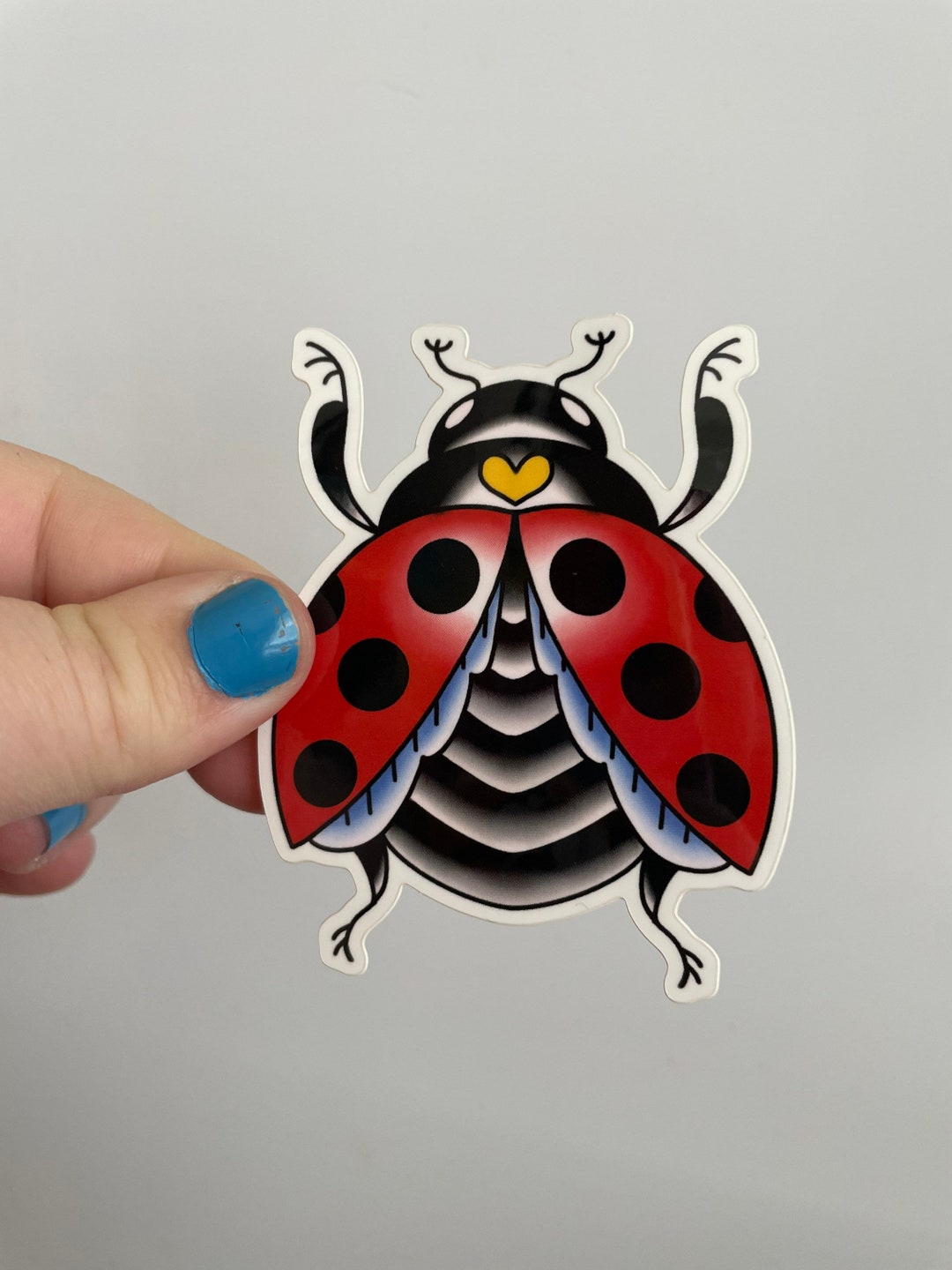 Love Bugs: Ladybug Vinyl Sticker. - Etsy