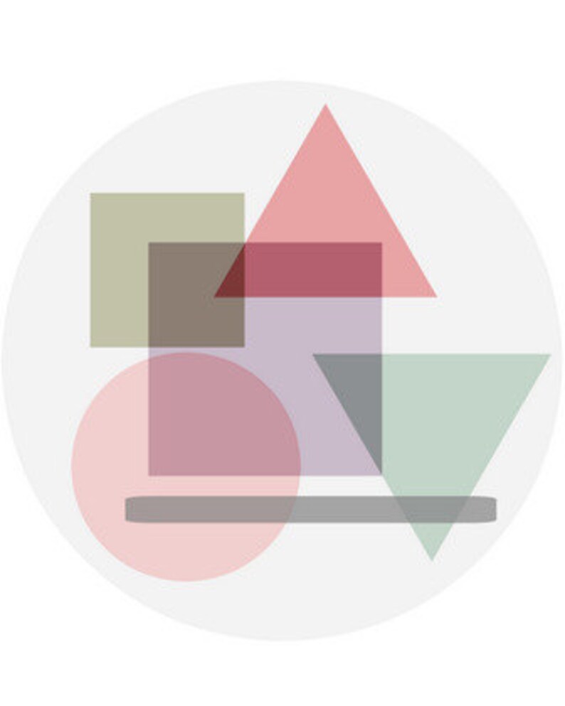 Geometrical Pastel Colors Printable Wall Art Print 8x10 300 Dpi Office ...