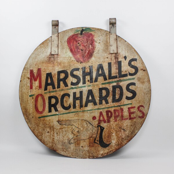 Large Vintage Metal Signs - Etsy