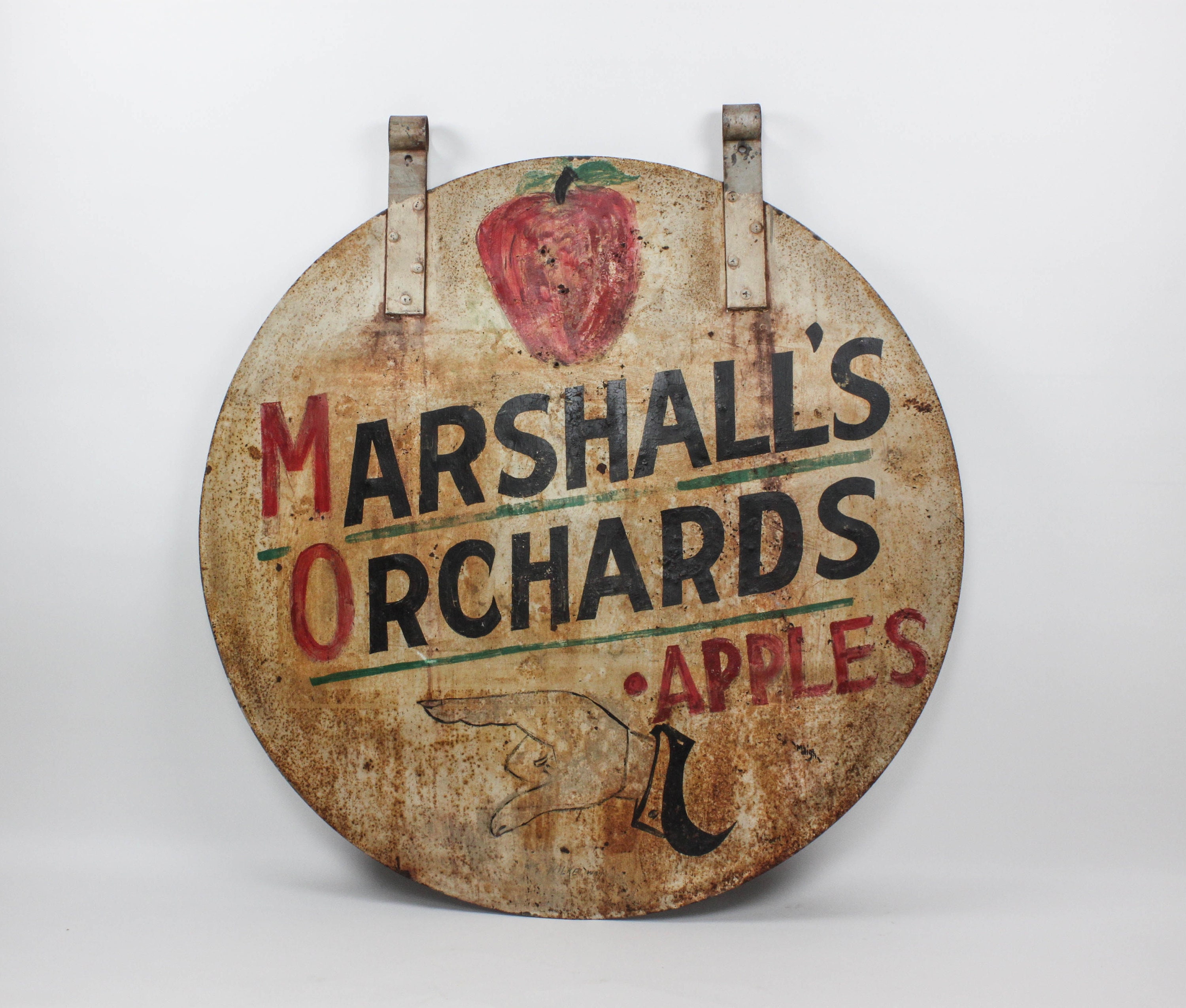 Vintage Hand Painted Apple Orchard Sign Large Vintage Painted - Etsy