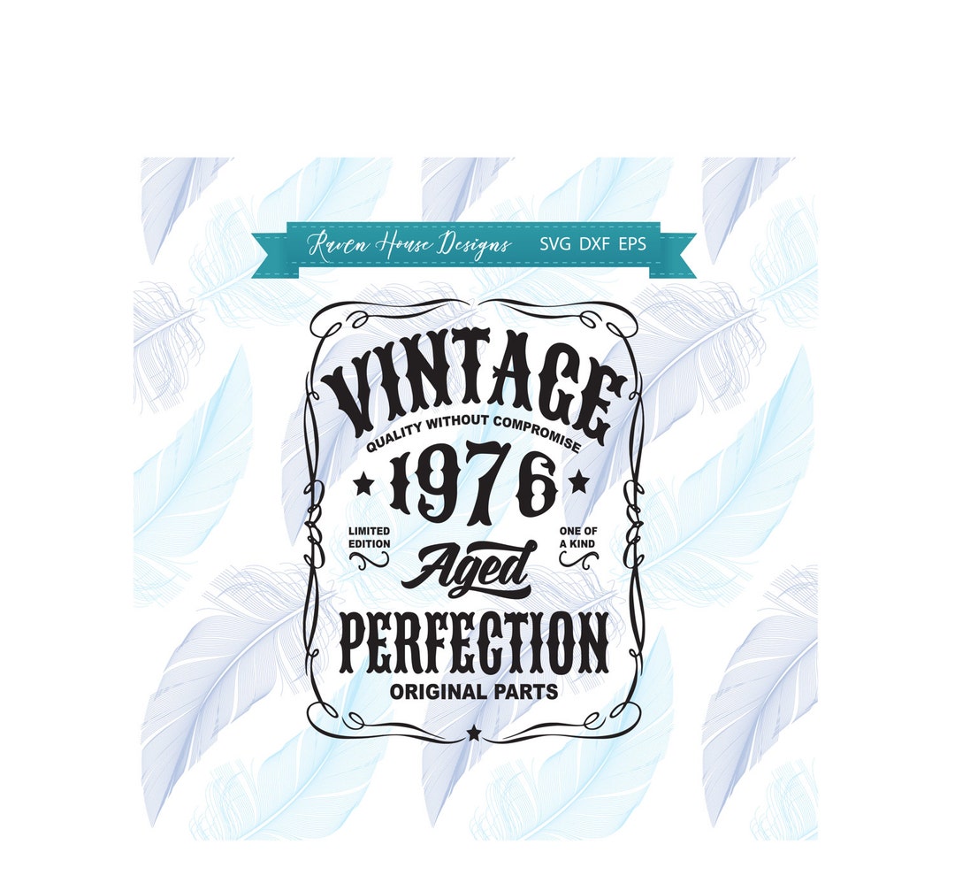 Vintage Birth Year - Digital Download - SVG Cut Files - EPS Cut Files ...