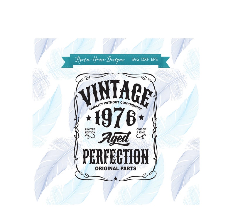 Vintage Birth Year Digital Download Svg Cut Files Eps Cut Files Cameo