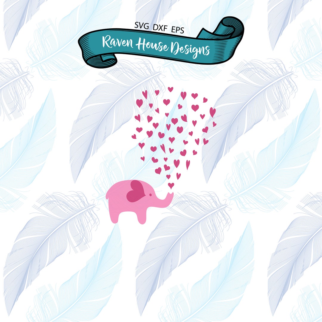 Elephant Hearts - Digital Download - SVG Cut Files - EPS Cut Files ...