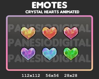 ANIMATED Neon Heart Emote for Twitch, Streamer, Gaming, Streaming ...