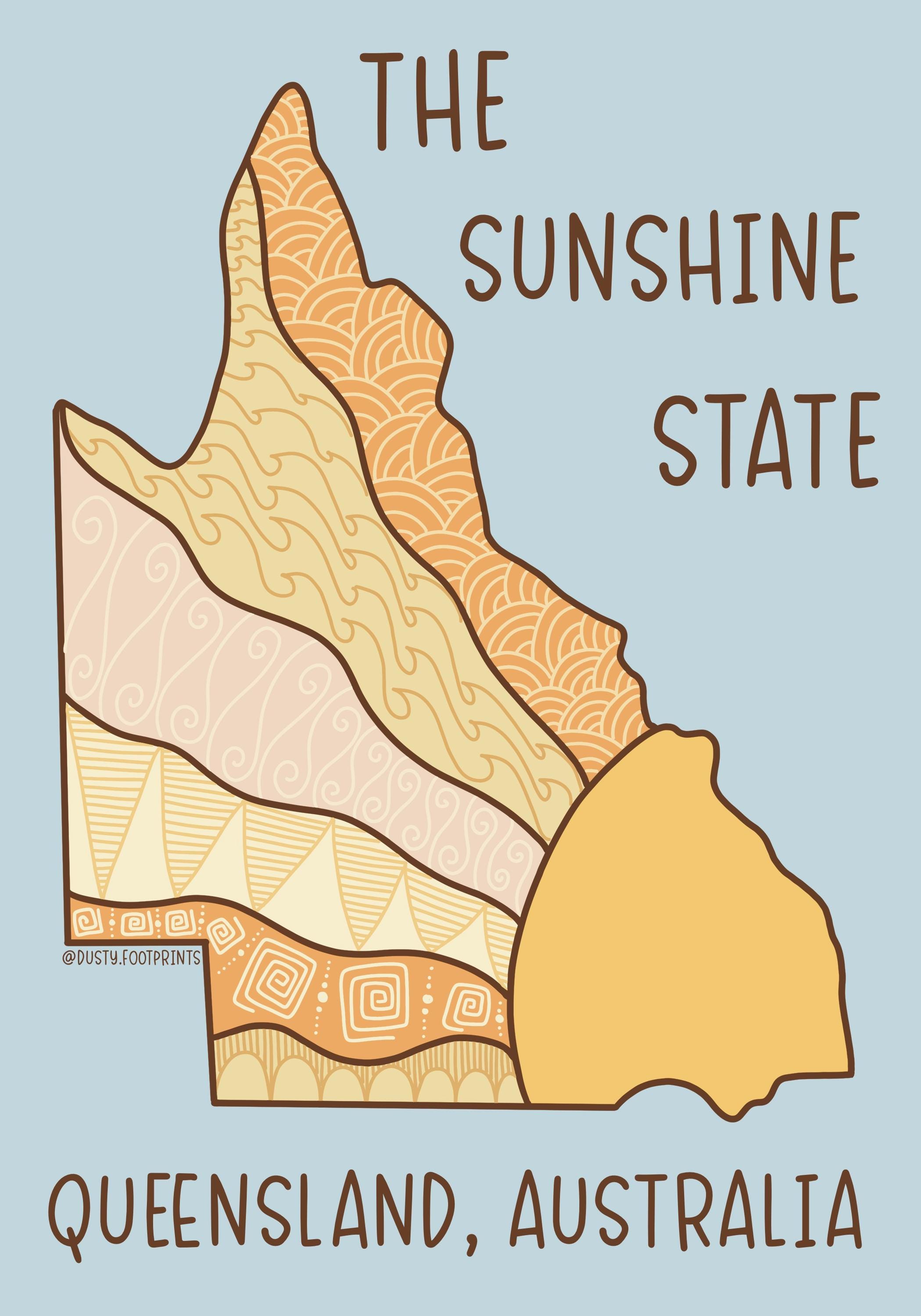Queensland Australia Sticker - Etsy