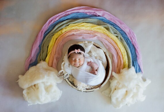 Newborn Rainbow Digital Backdrop - Etsy