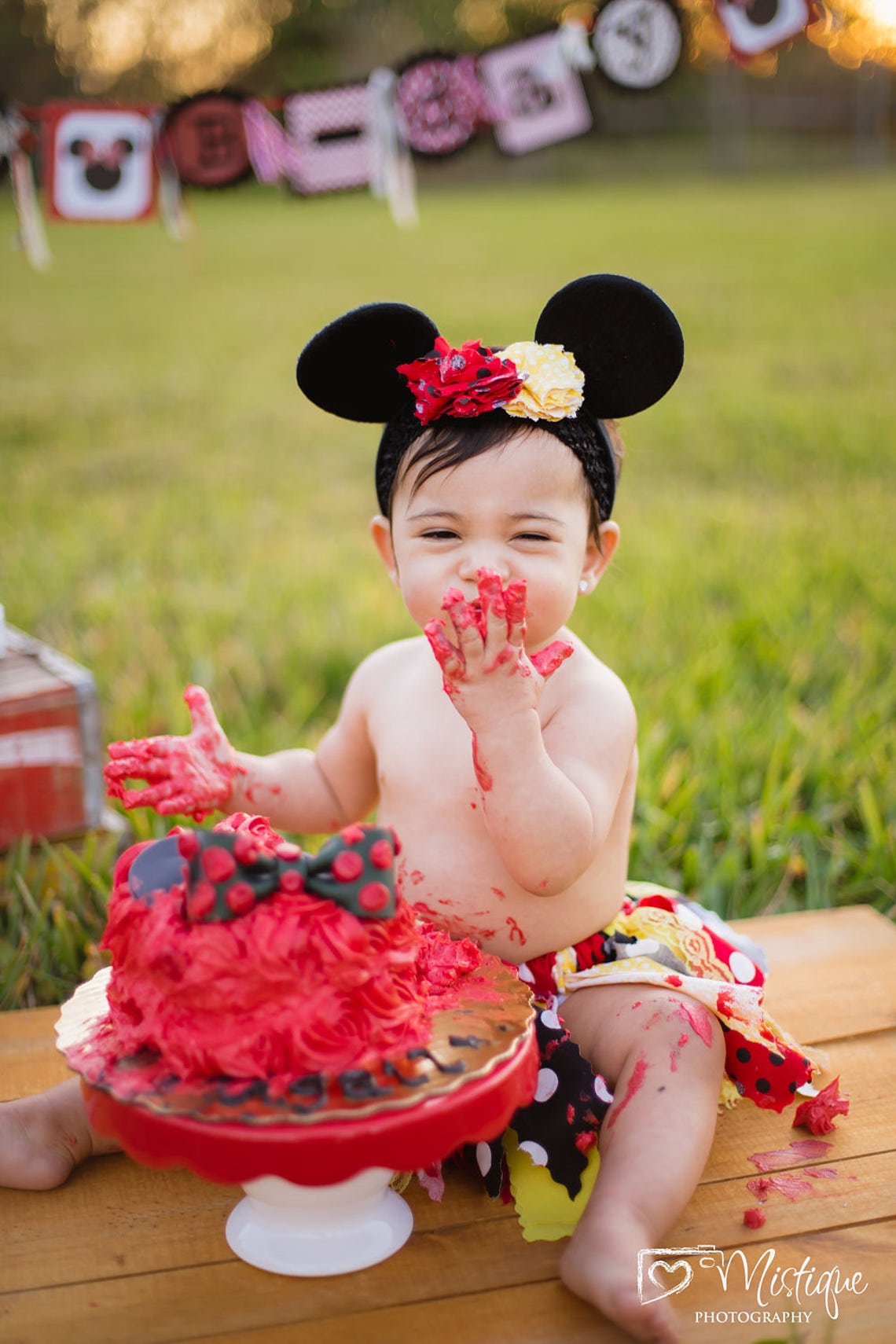 Minnie Mouse Cake Smash Digital Backdrop - Etsy