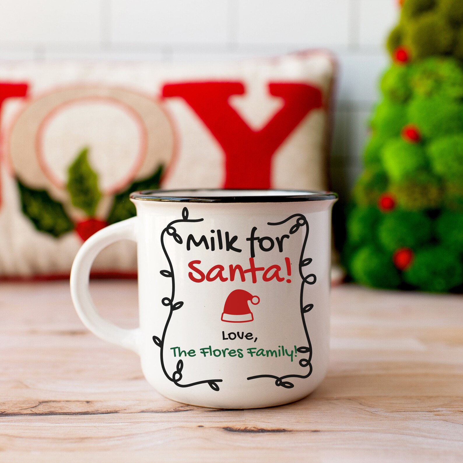 Milk for Santa Mug Milks for Santa Personalized kids mugs | Etsy