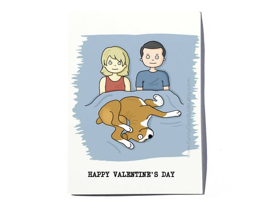 Boxer Happy Valentine's Day Card Boxer Valentine Card | Etsy