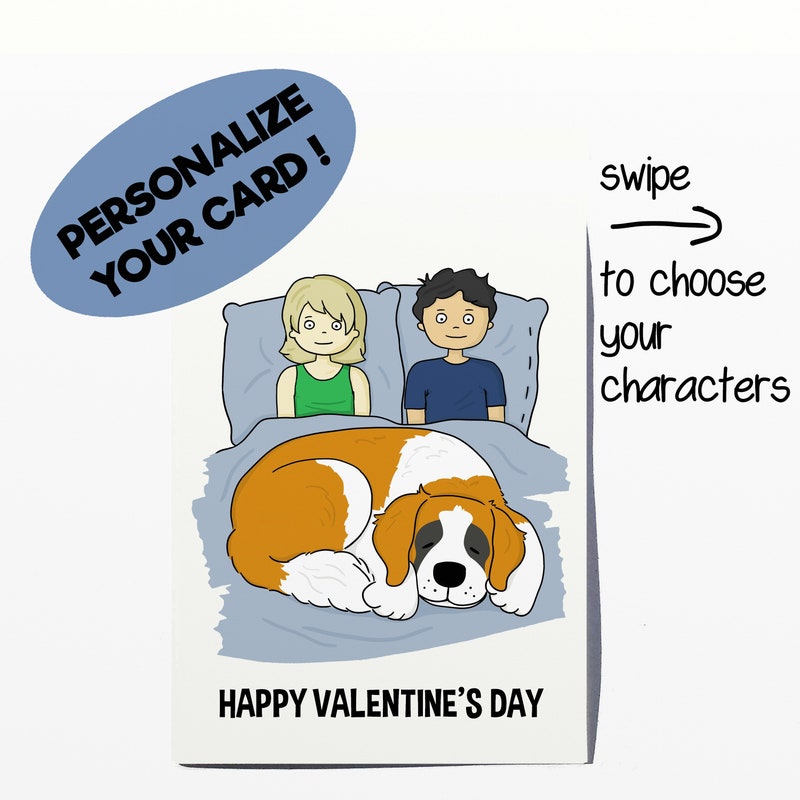 St Bernard Valentines Day - Etsy