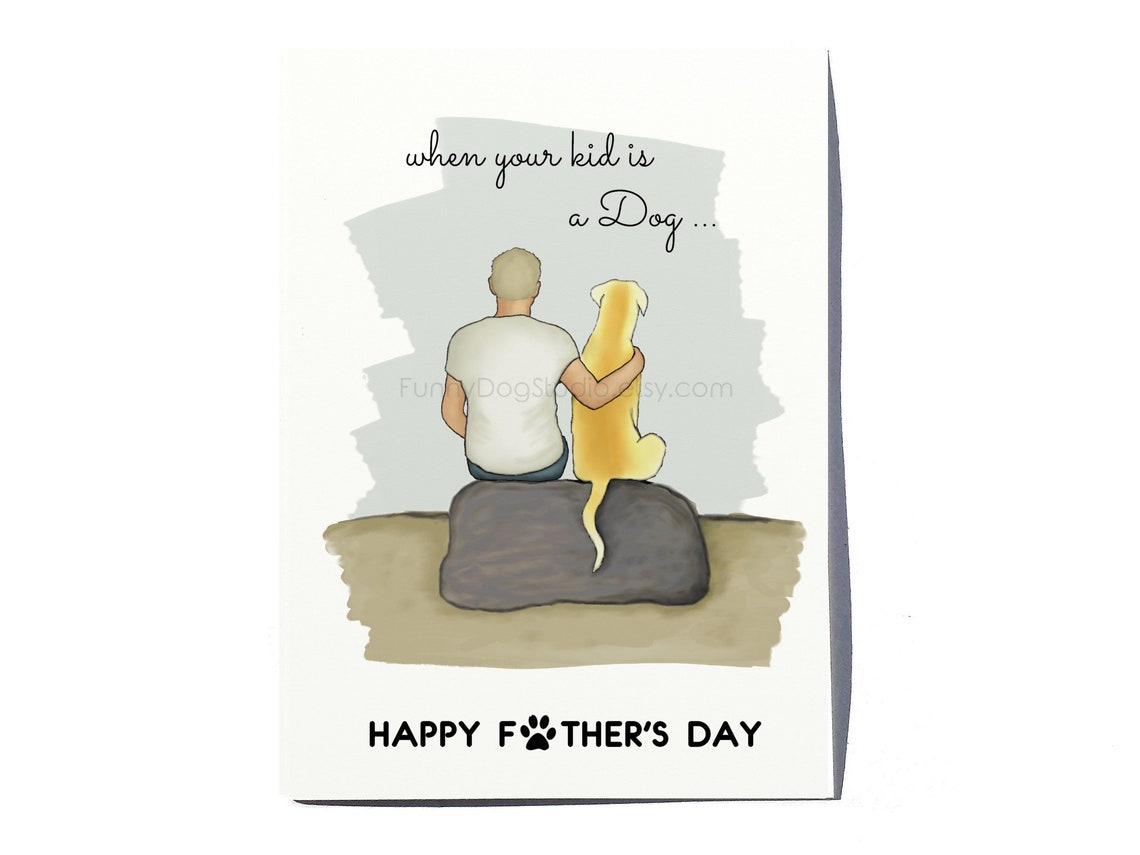 Father's Day Card for Dog Dad Dog Dad Card Dog Daddy - Etsy