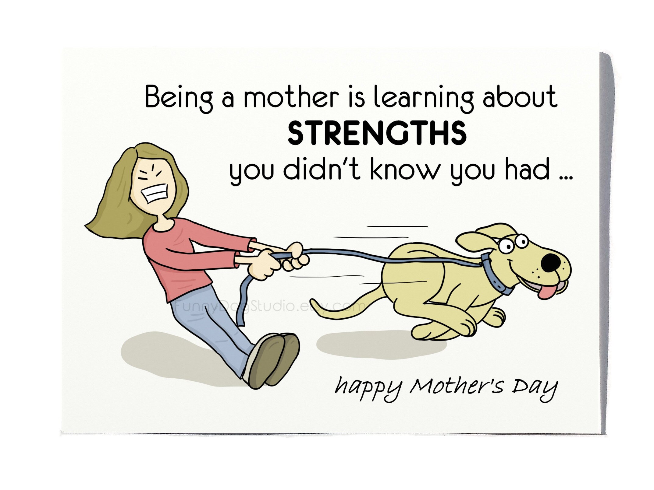 Happy Mother s Day Card With A Dog Dog Mom Card Funny Dog Card Labrador Happy Mother s Day Card With A Dog Dog Mom Card Funny Dog Card Labrador