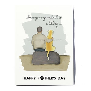 Father's Day Card for Dog Grandpa; Dog Grandpa Card; Dog Papa Card ...