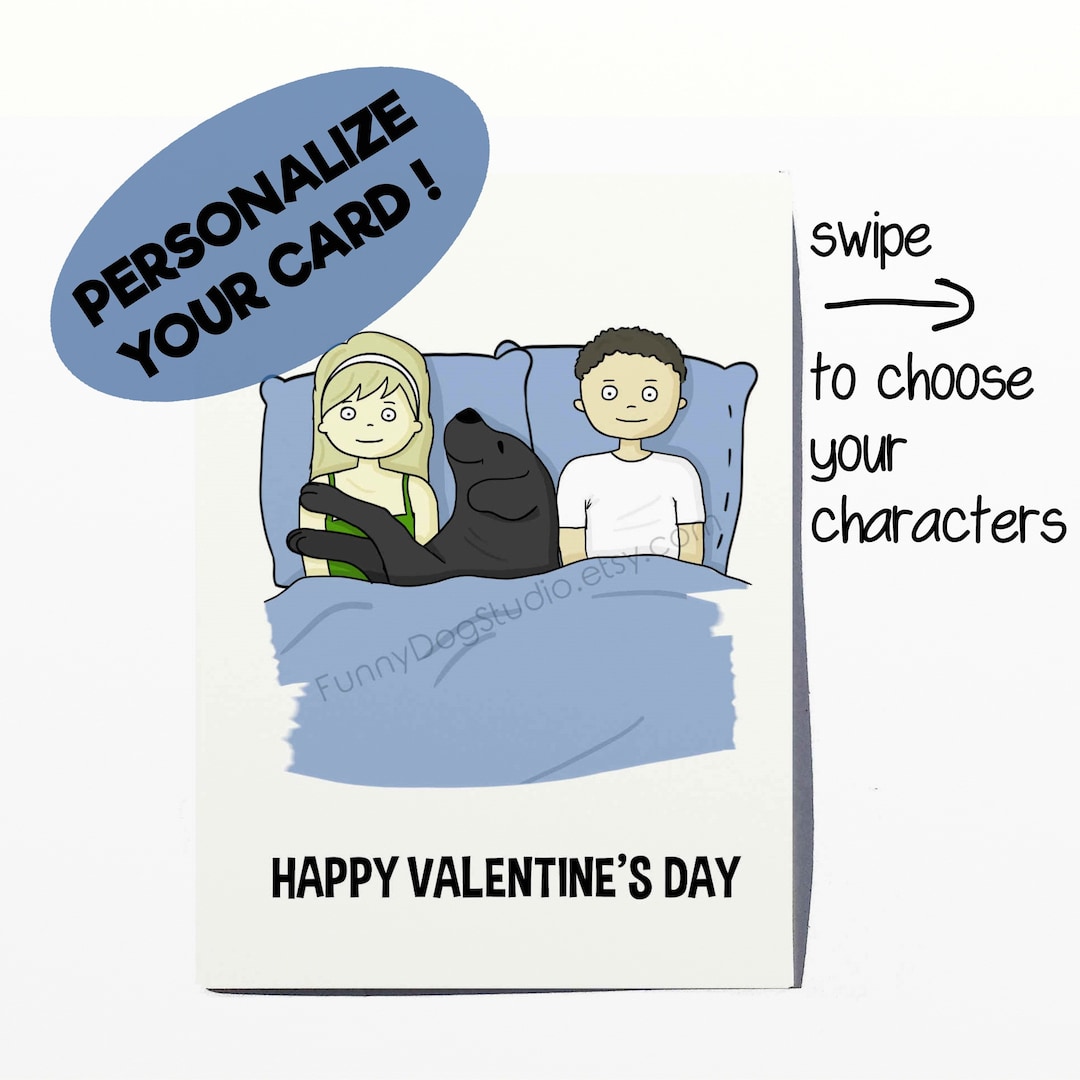 Dog Valentine's Day Card Labrador Valentine Card Black Lab Valentine ...