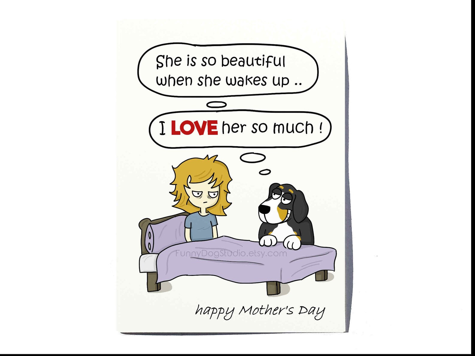 Funny Mother s Day Card For Dog Mom Dog Mom Card Swissy Etsy