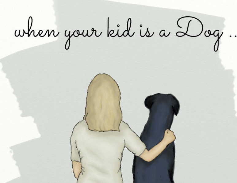 Beautiful Mother's Day Card With a Dog; Dog Mom Card; Dog Mothers Day ...