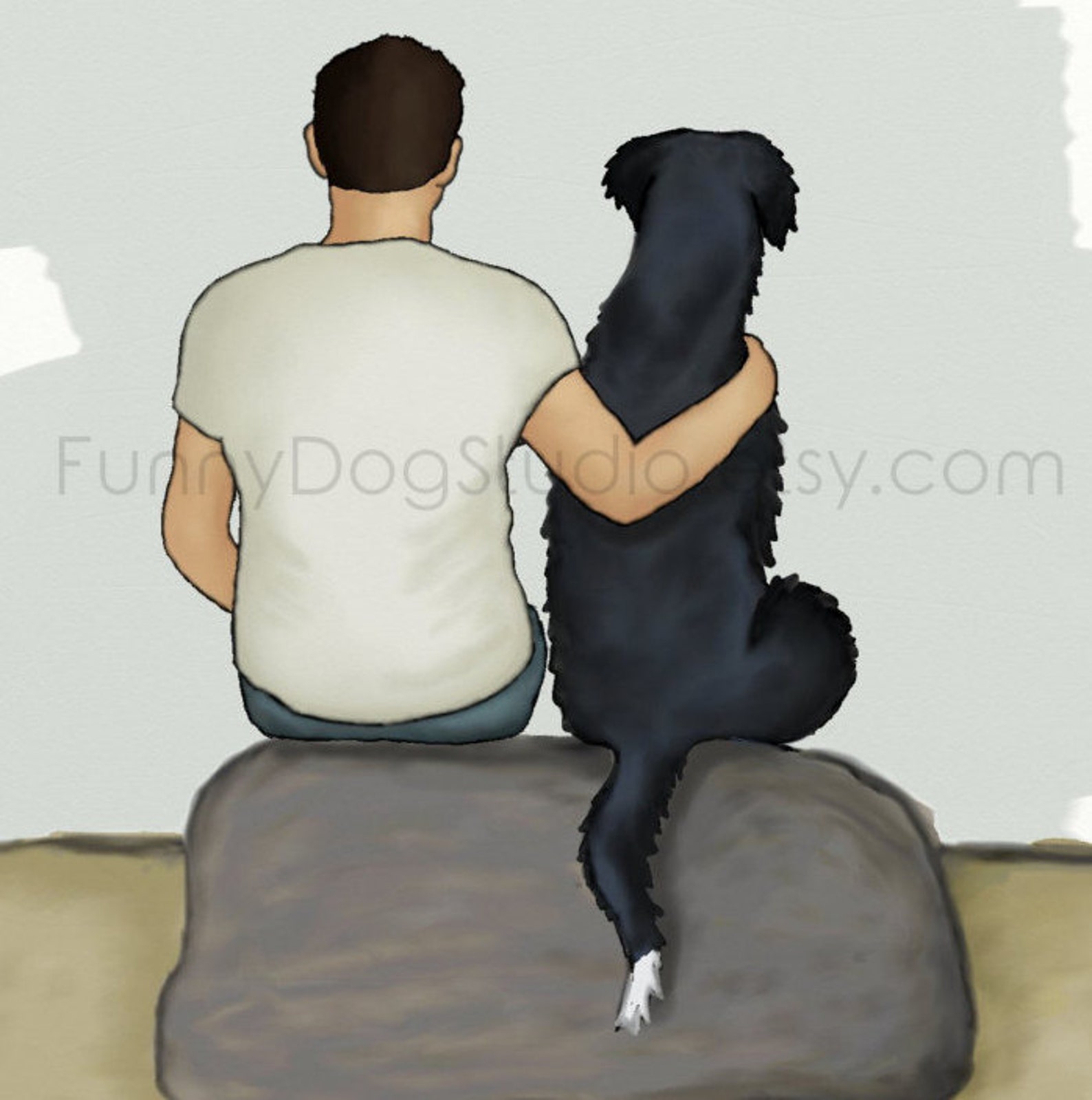 Beautiful Father's Day Card for Berner Dad; Card for Owner of Bernese ...