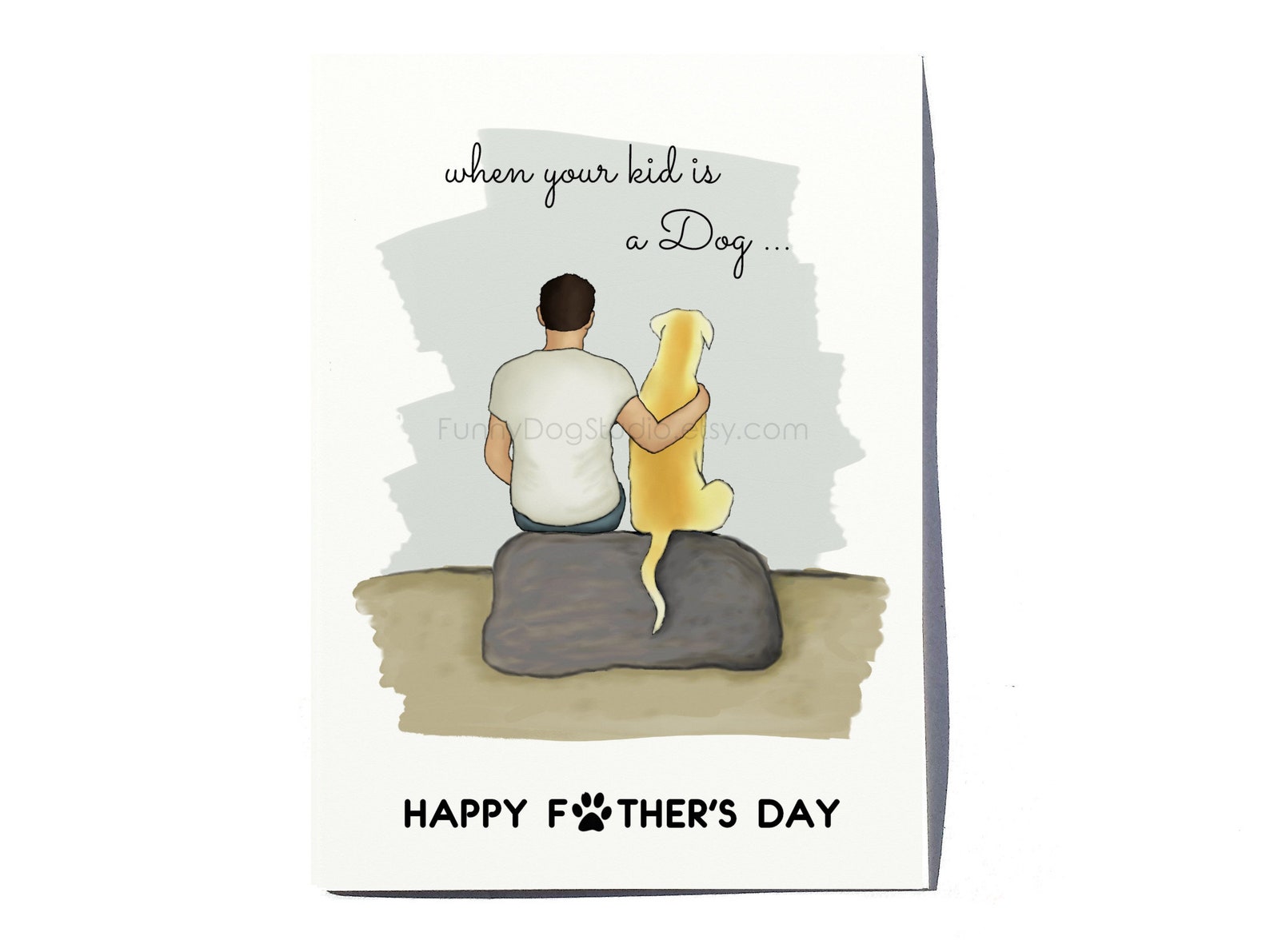 Father's Day Card for Dog Dad; Dog Dad Card; Dog Daddy Card; Labrador ...