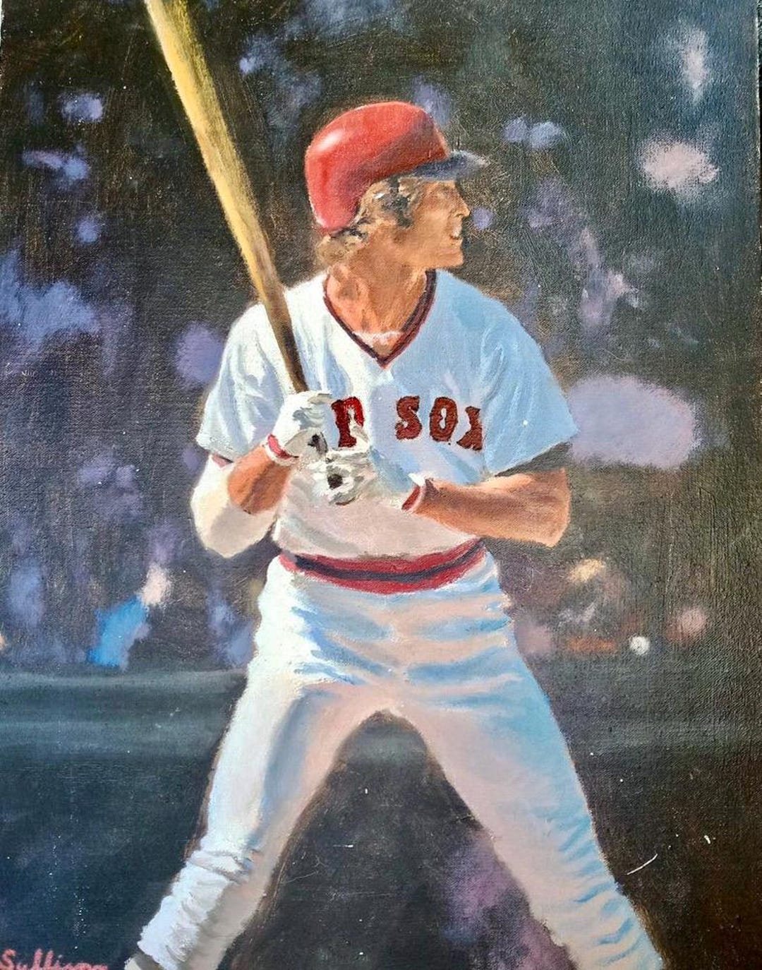 Butch Hobson Oil Painting: Boston Red Sox MLB Art - Etsy