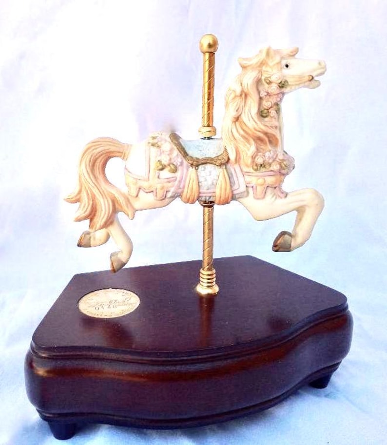 Vintage Carousel Horse Music Box Westland Limited Edition "carousel ...